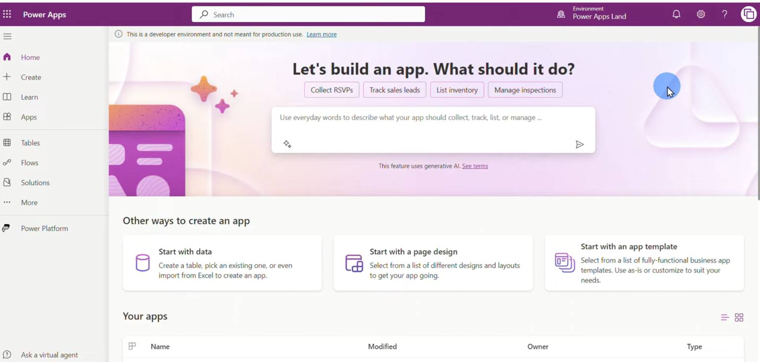 Power Apps Studio Features Guide